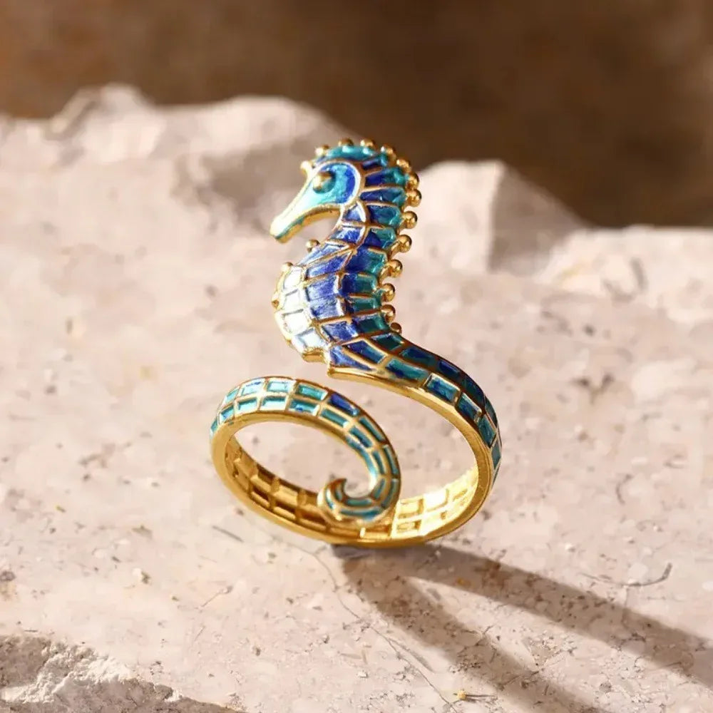 Stainless Steel Seahorse Ring – The Elite Gallery - by Viexta